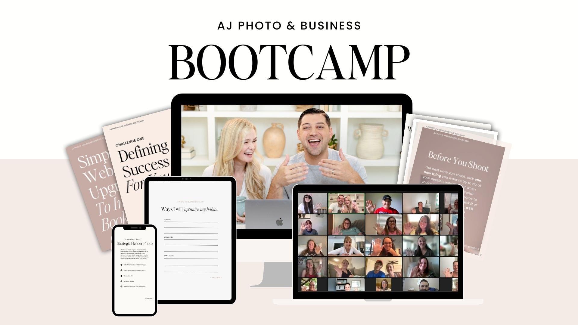 AJ Photo + Business Bootcamp Order Form
